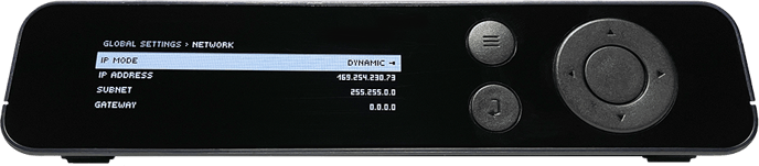 What can I do on the Hub DSP Receiver screen?